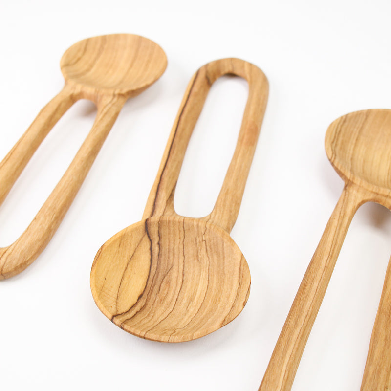 Set of 3 Olivewood Hanging Spoons – BROOK FARM GENERAL STORE